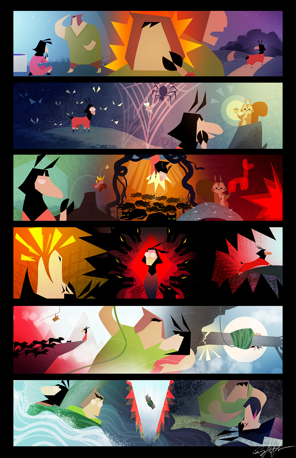 ArtStation - Color Scripts - Class Assignments