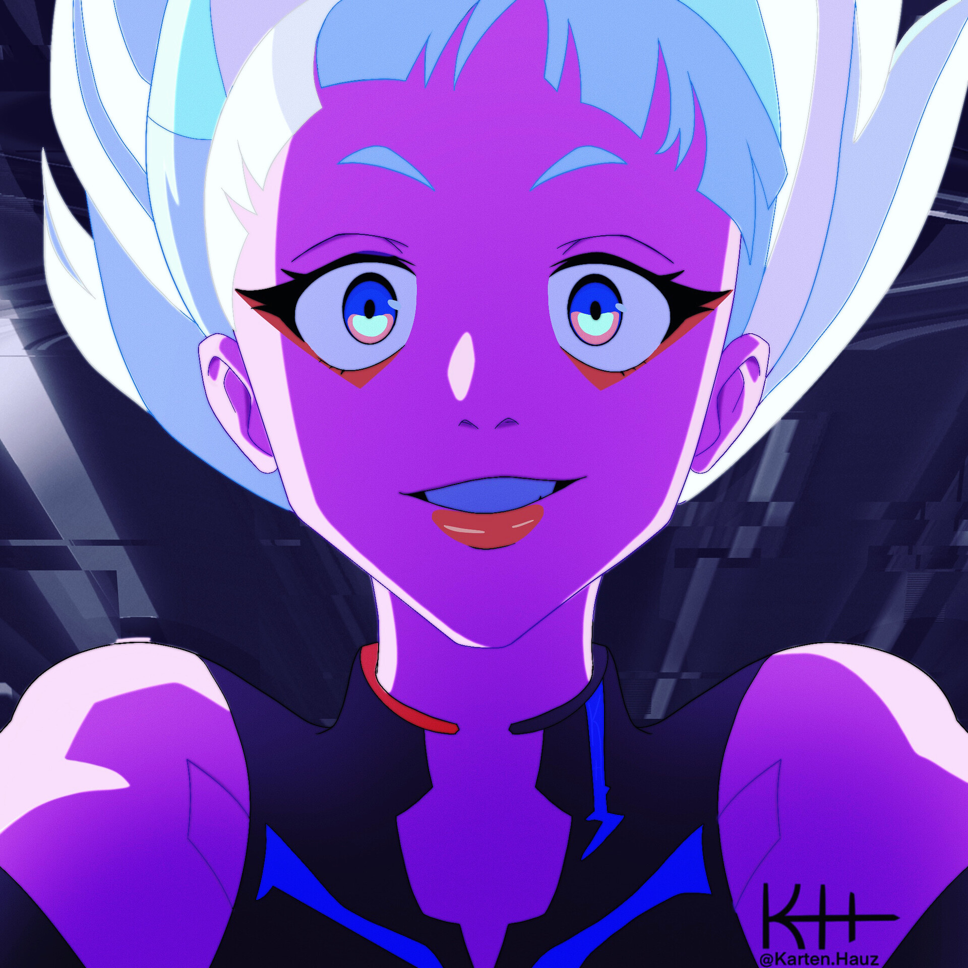 ArtStation - Cyberpunk Lucy frame redraw