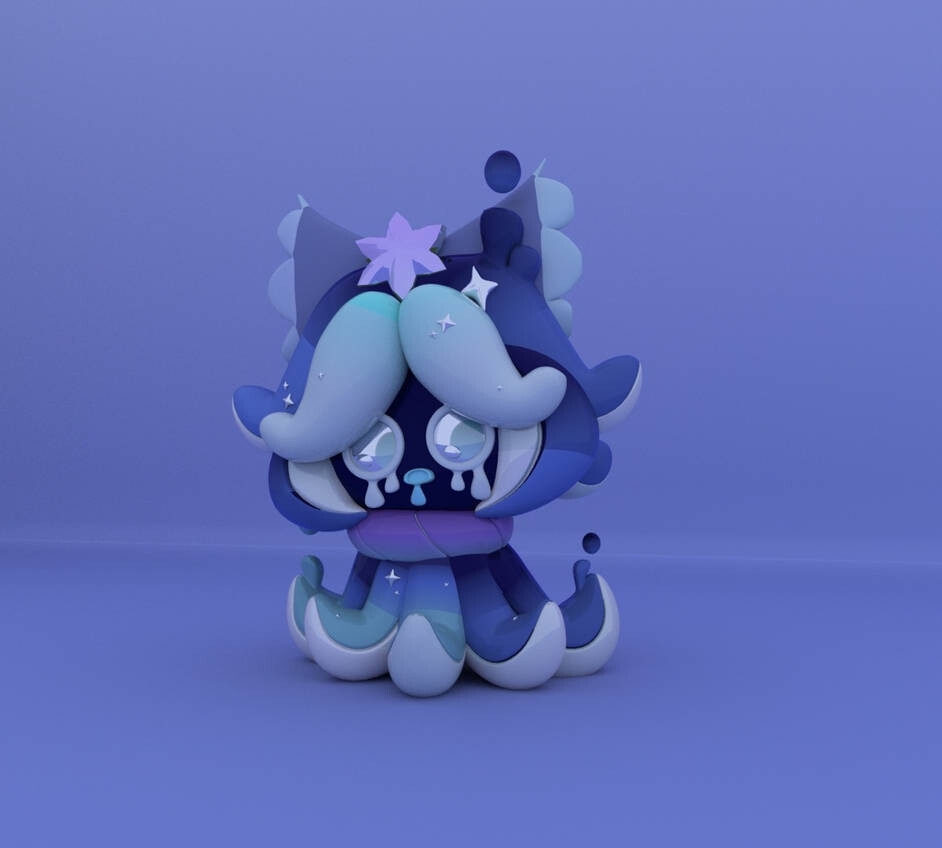 ArtStation - Ink Cookie 3D Model