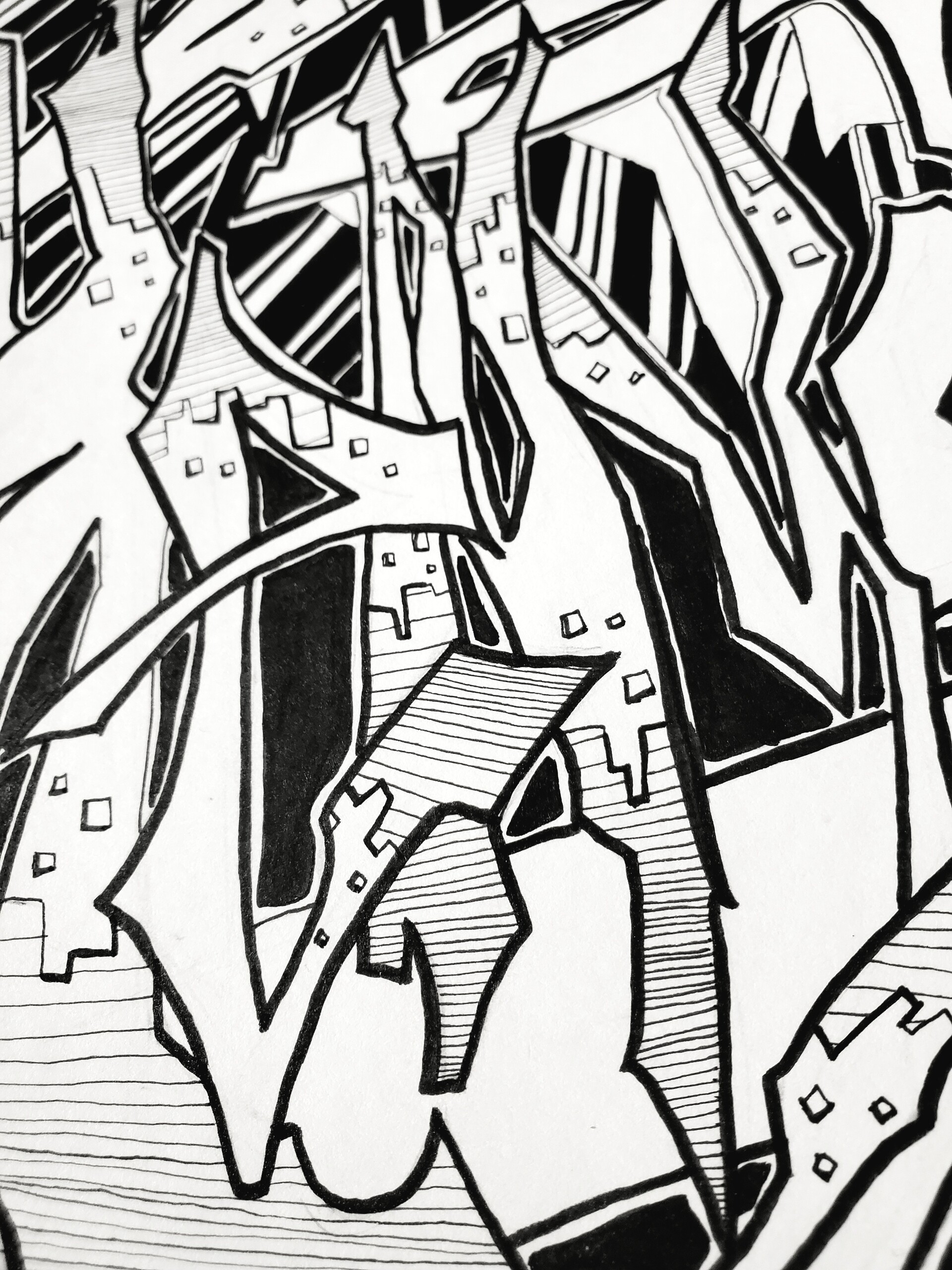 Graffiti Cross Drawings