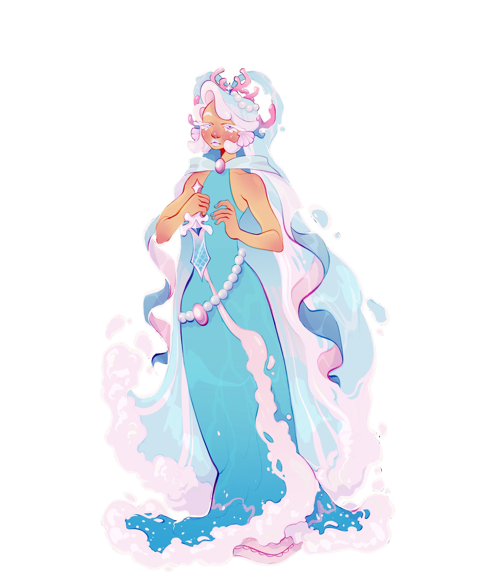 ArtStation - Sea Fairy Cookie Run Character Illustration