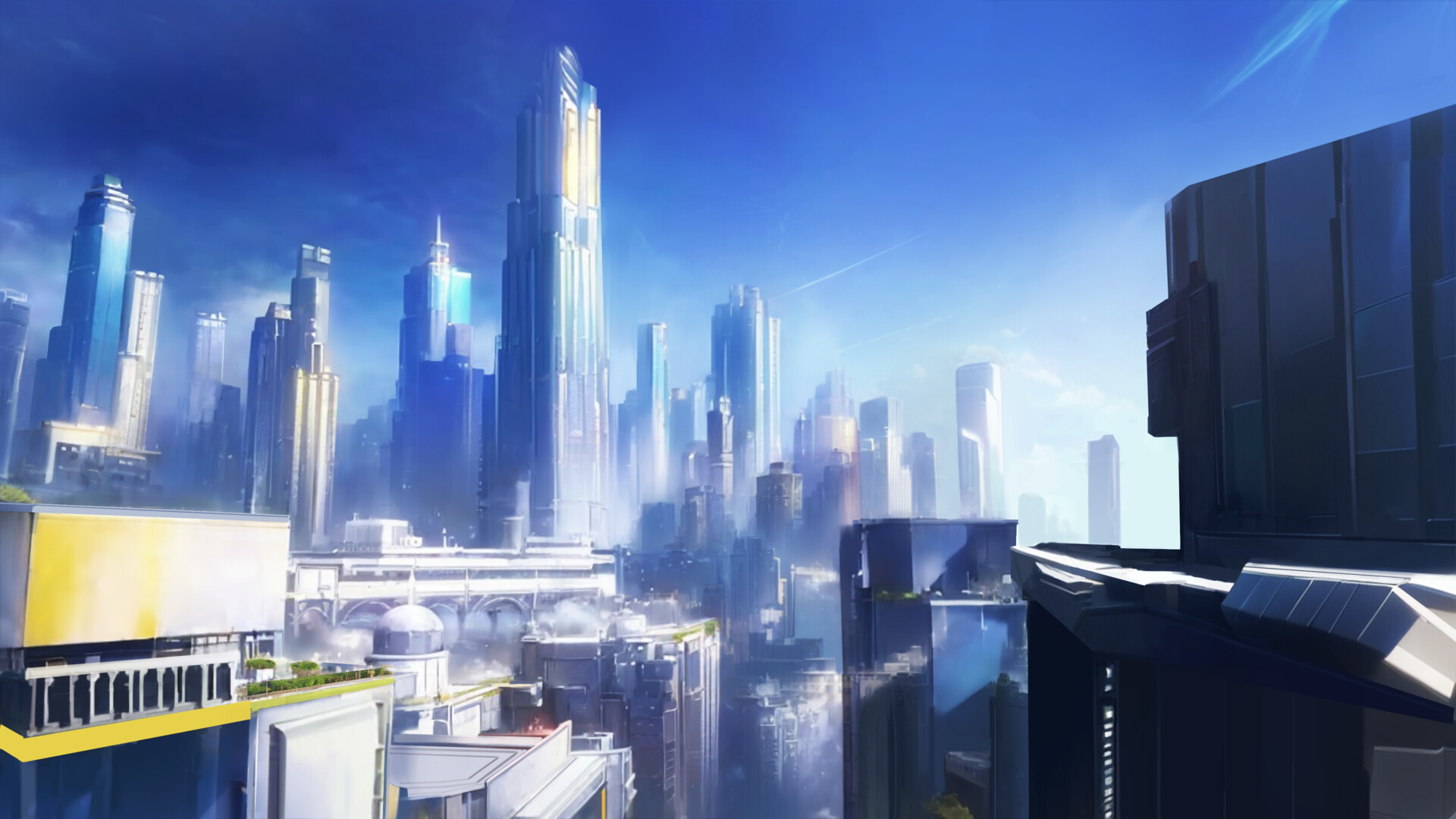 ArtStation - Cyberpunk city at daytime