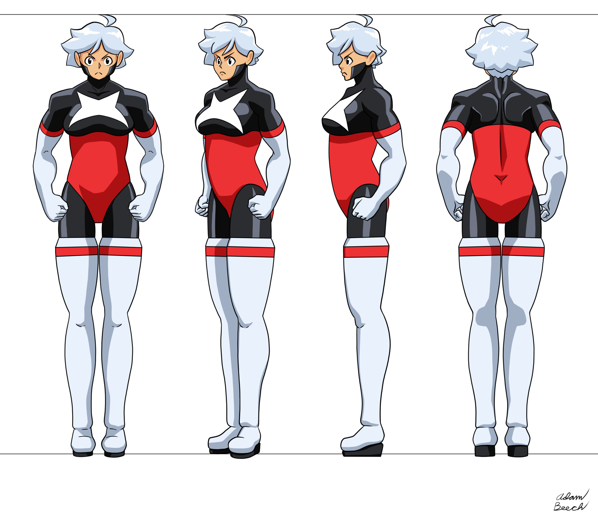 ArtStation - Character Sheet- Superhero 1