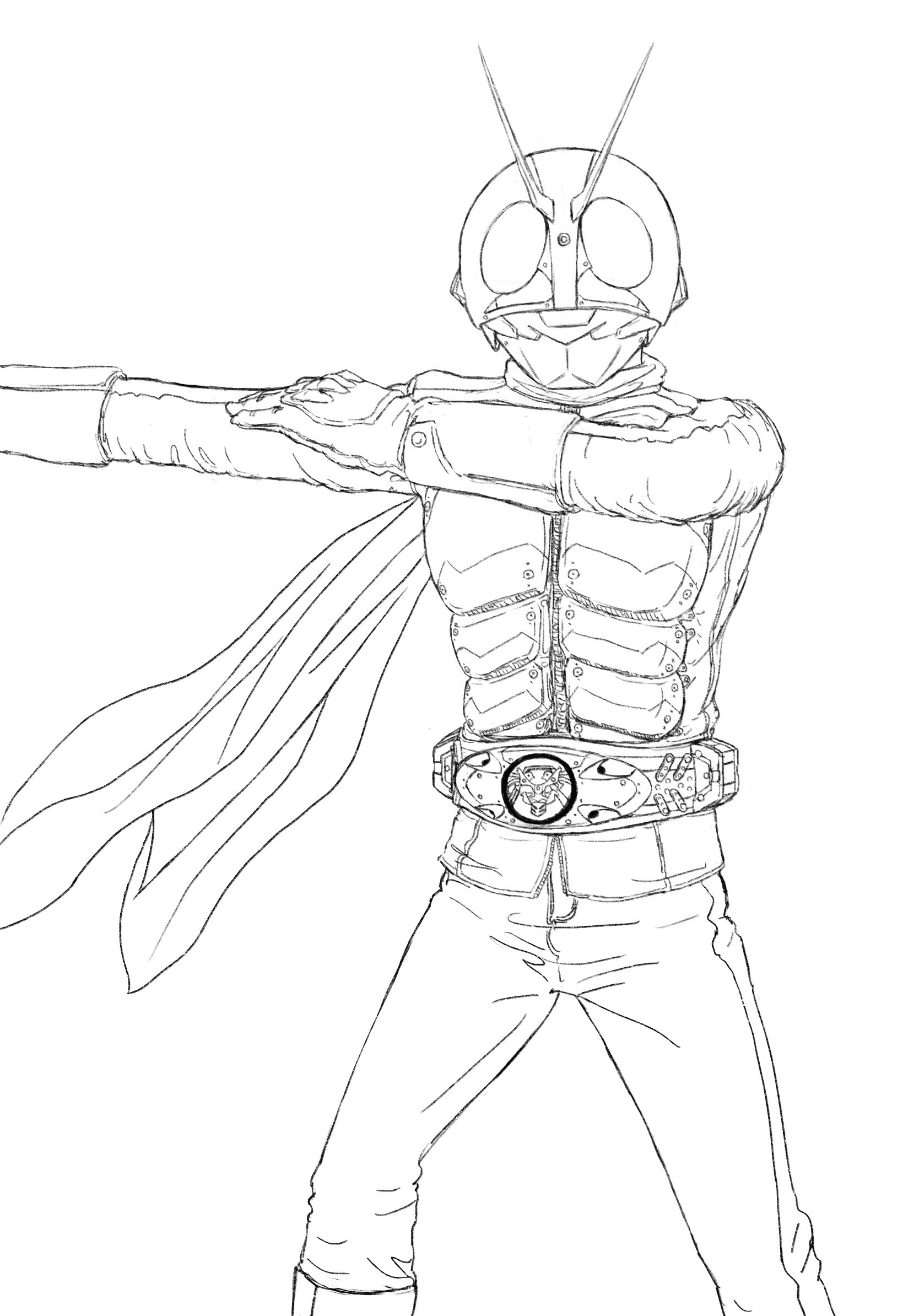kamen rider coloring pages printable