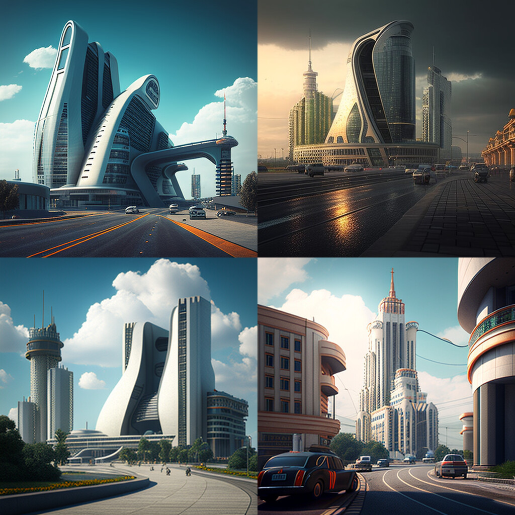 ArtStation - SF futuristic and modern city Cherepovets