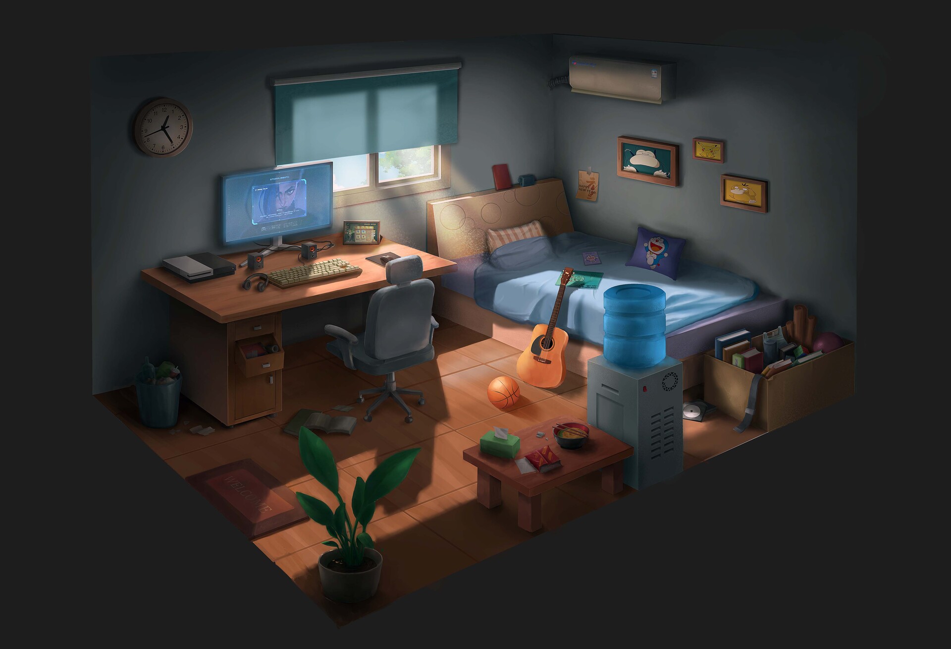 ArtStation - a bedroom