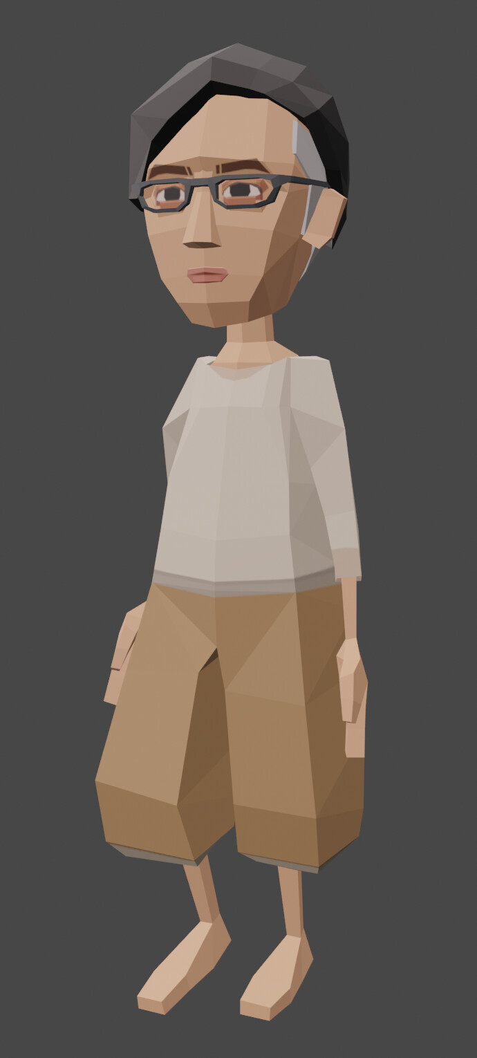 Yuuki Tsuji - Low poly 3D avatars for Feelin open world
