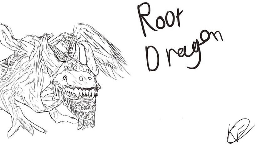ArtStation - Root Dragon (Sketched)