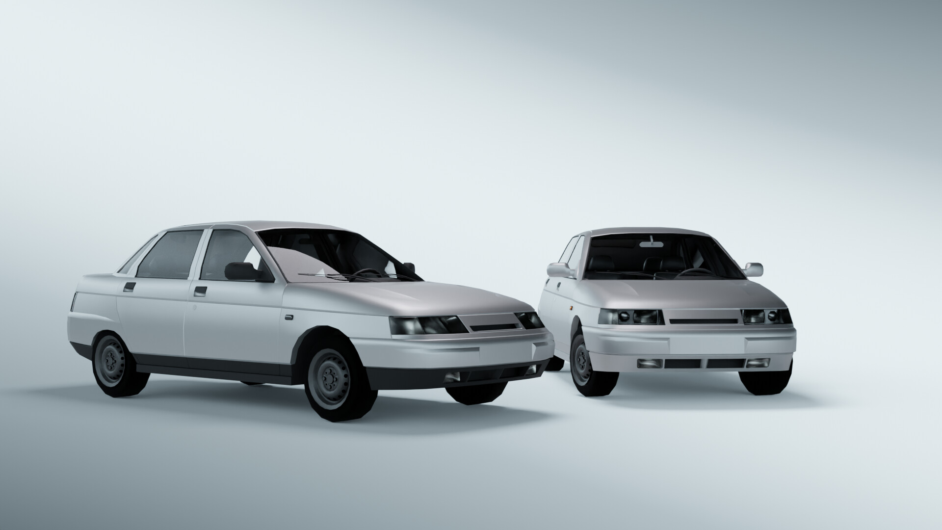 ArtStation - VAZ-2110 lowpoly game model