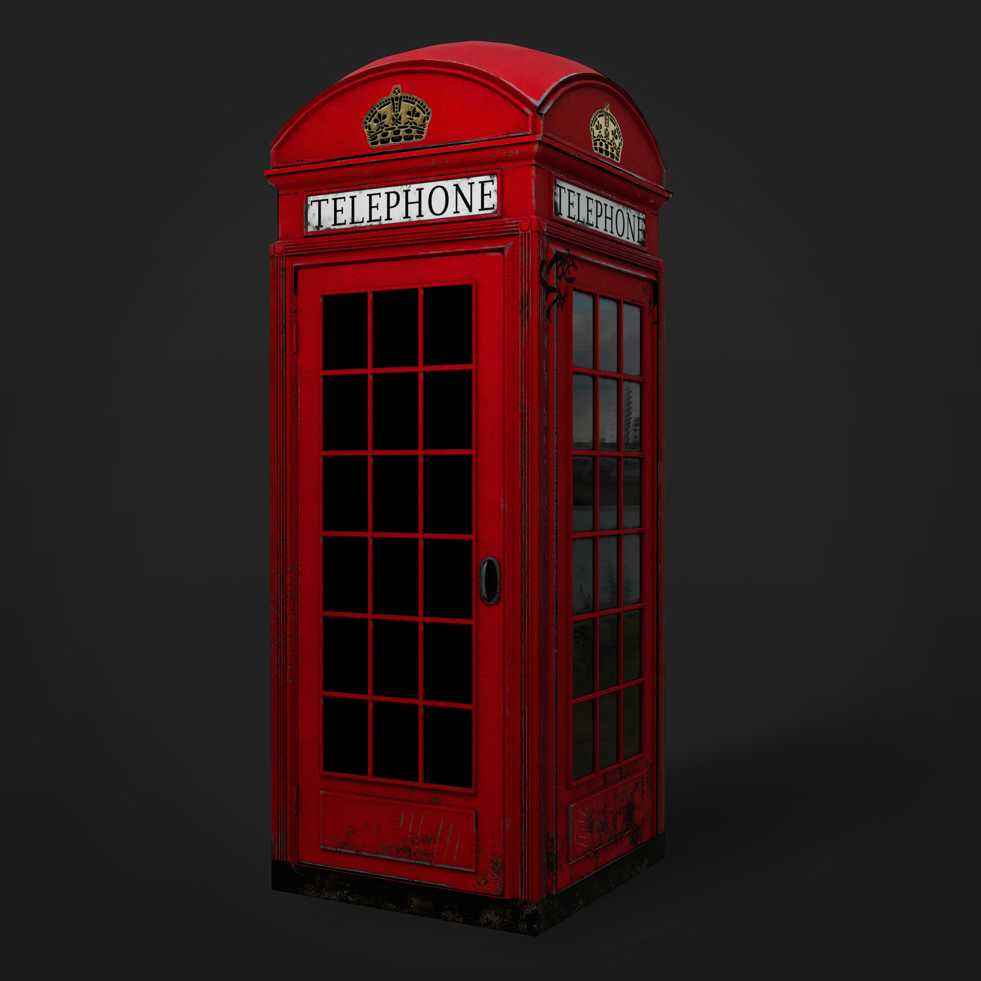 ArtStation - London Telephone booth