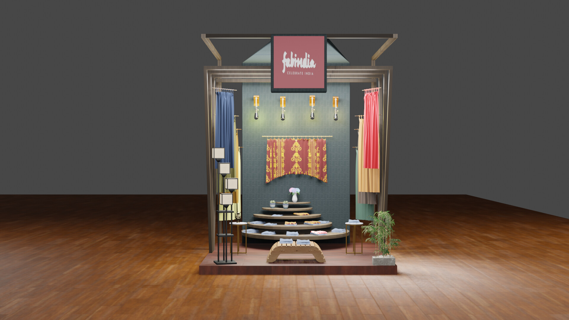 Piyush Ranbida - 3D Exhibition Stall Design (Handicraft/Handloom)