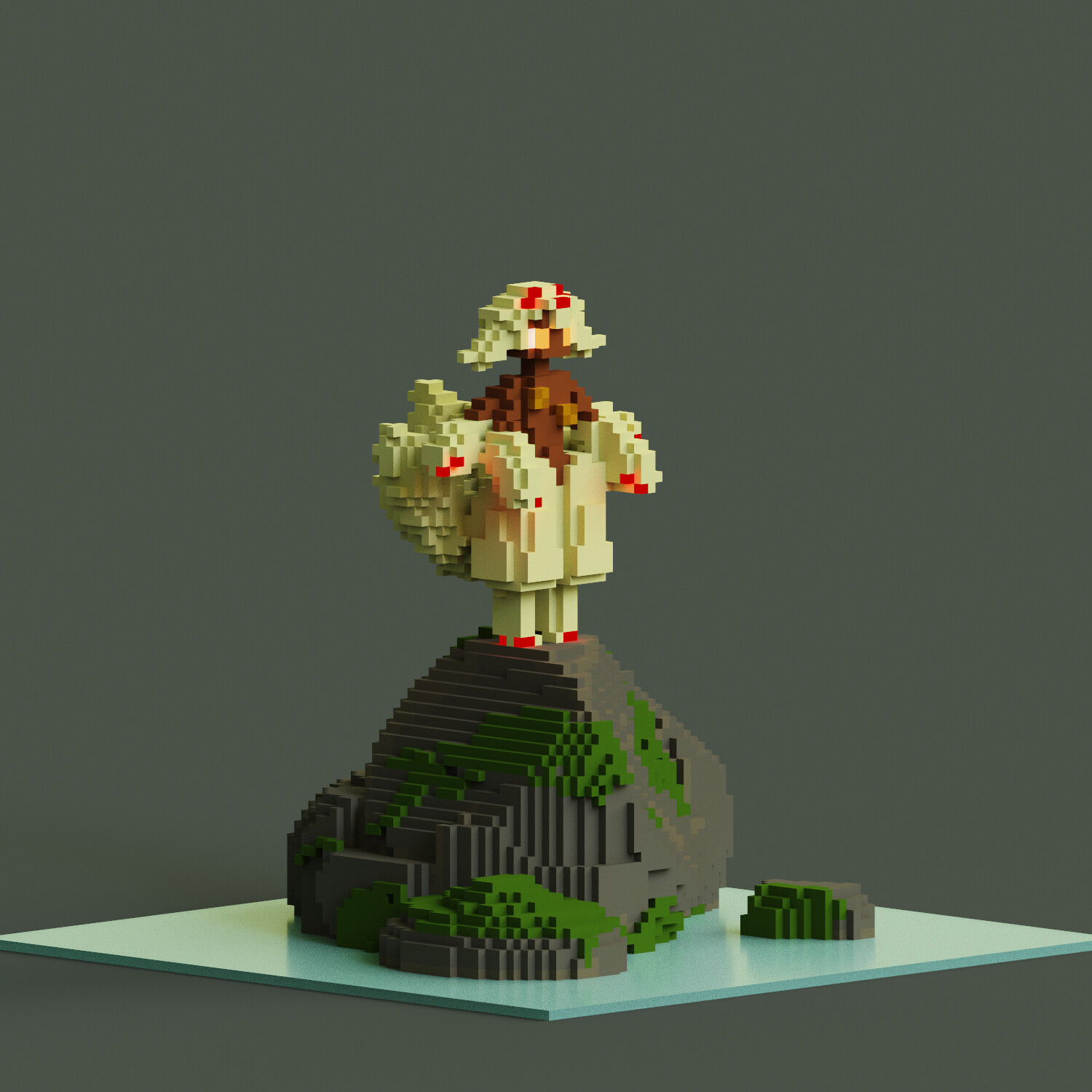 ArtStation - Faputa in voxel style