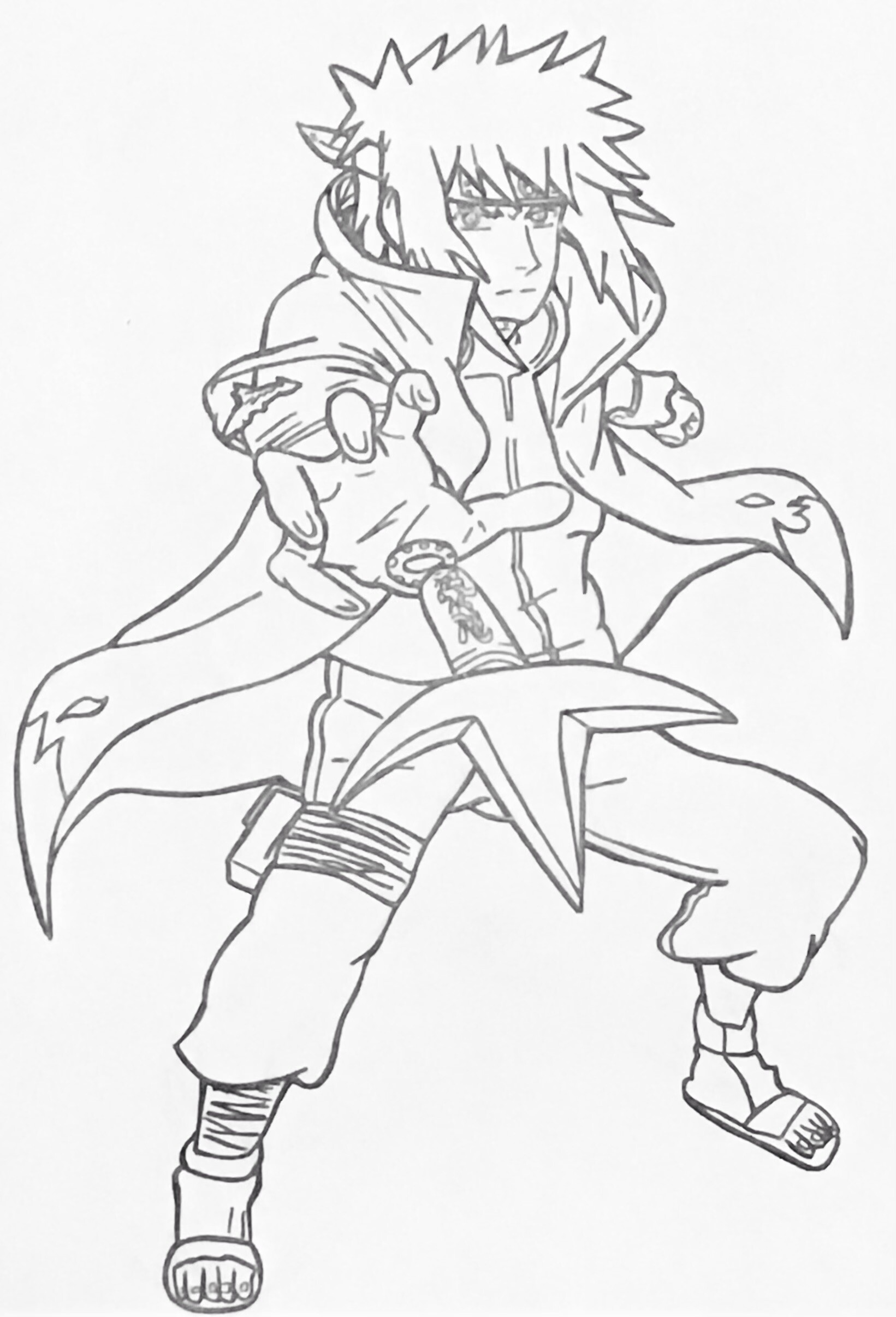 minato coloring pages