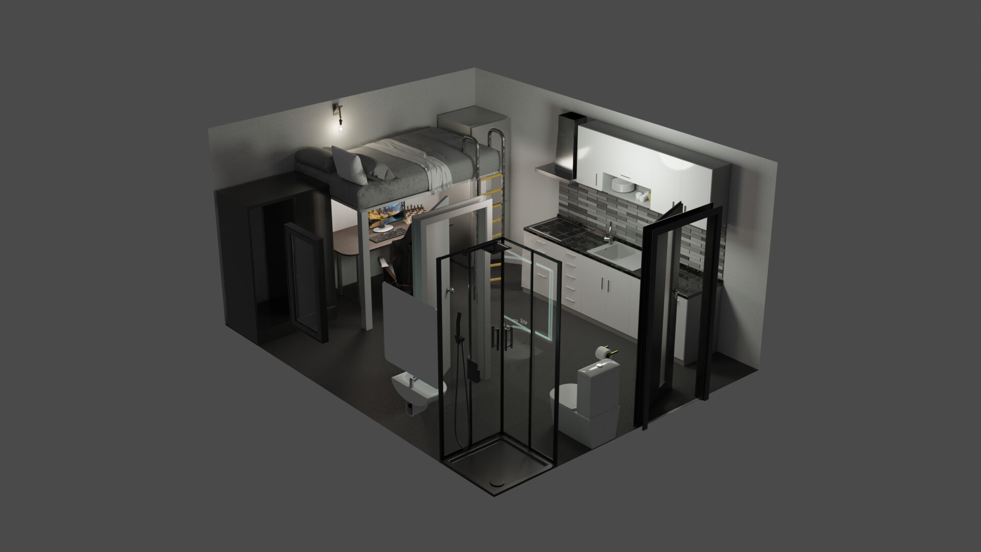 ArtStation - Student Dorm / Small Module
