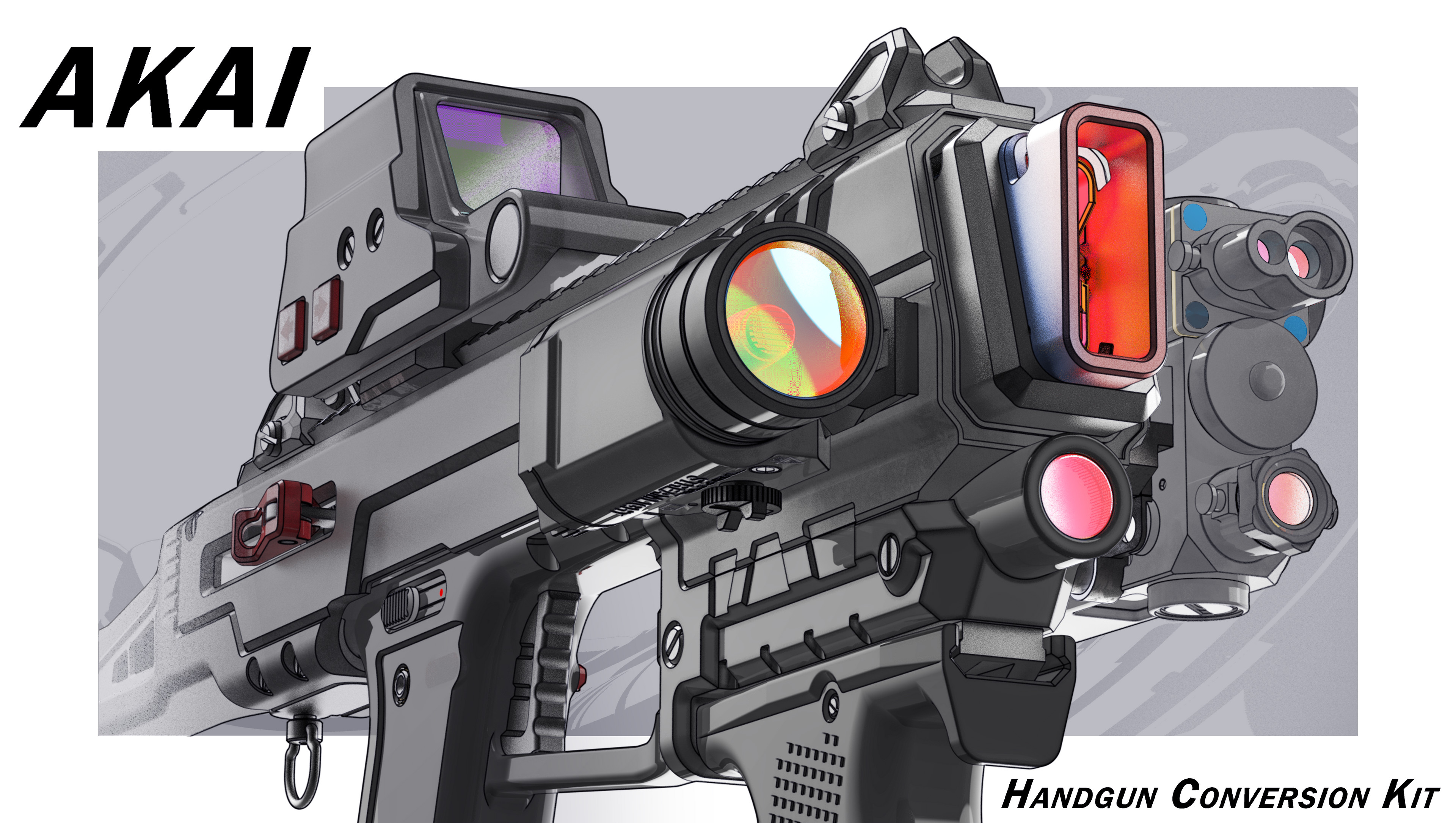 Airu Sato Portfolio - AKAI Handgun Conversion Kit :ReDesign
