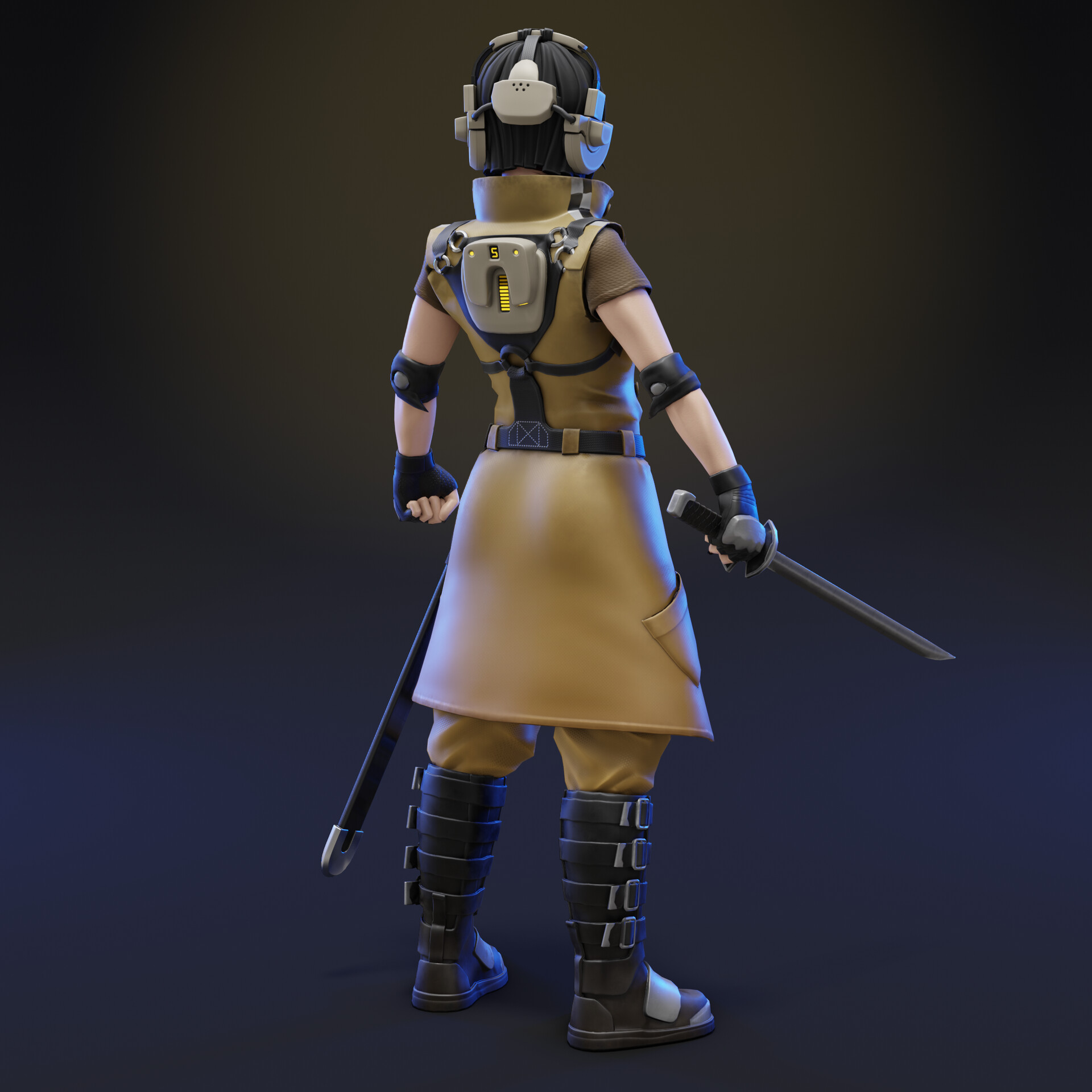 Bruno Cornelsen - Cyberpunk Girl - Stylized Character Study