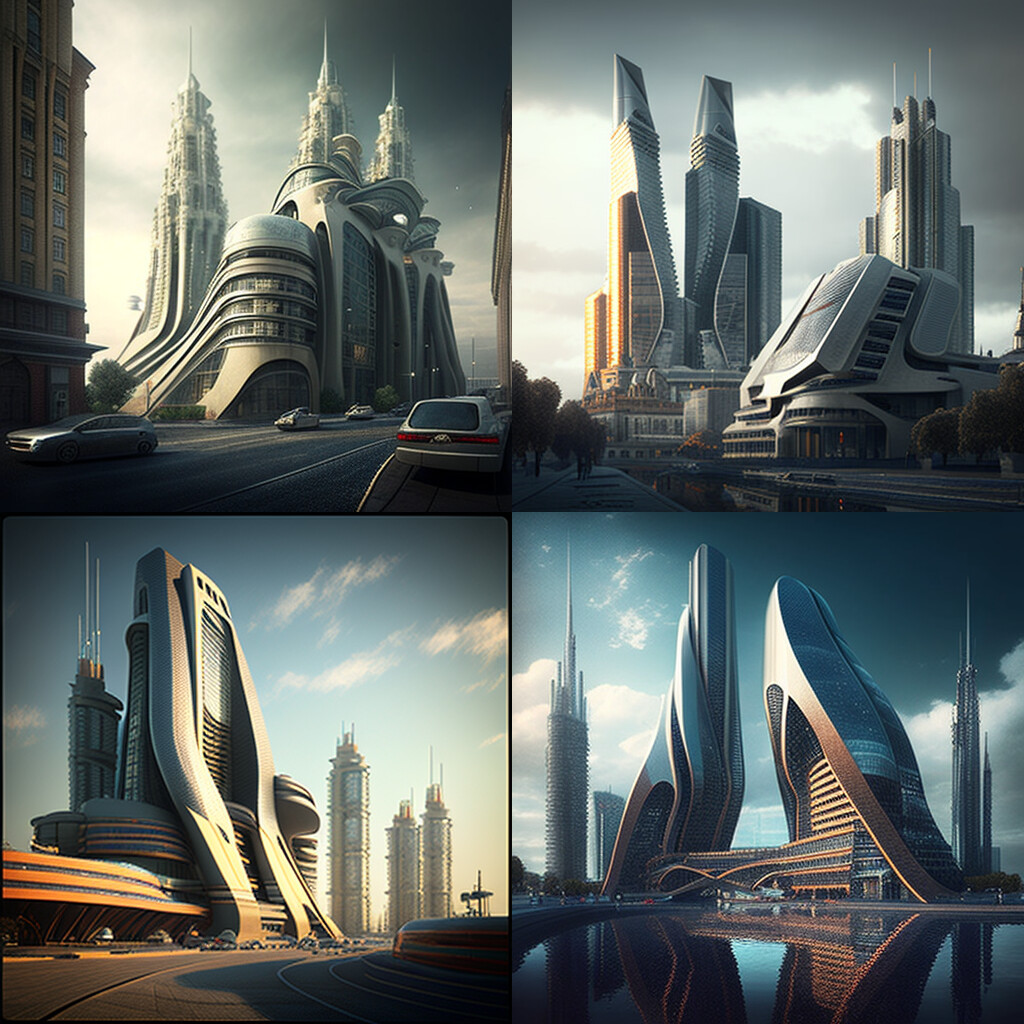 ArtStation - Futuristic city Moscow