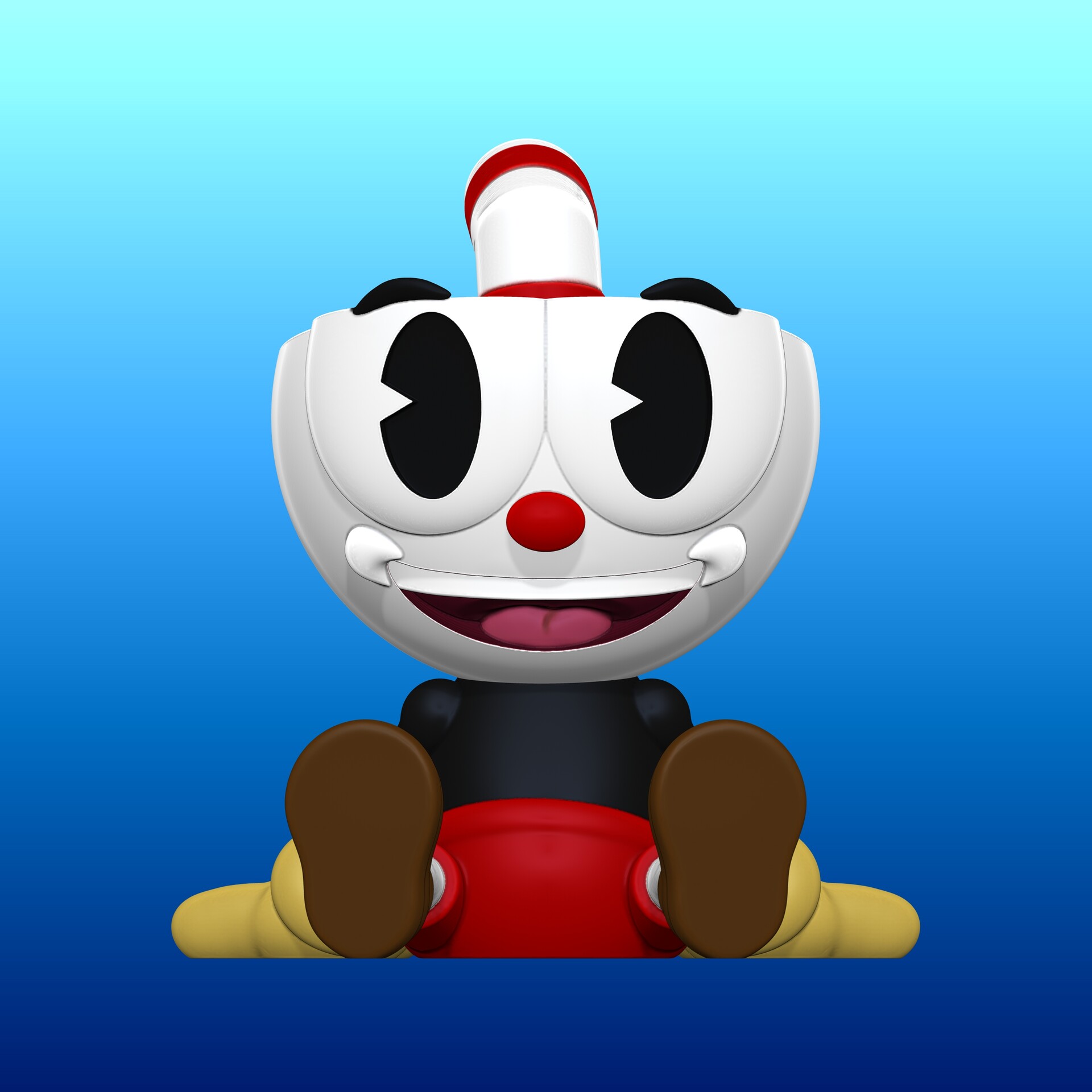 Chris Capone / CC Cre8tive - Cuphead 3D Print Model Color Render Fan ...
