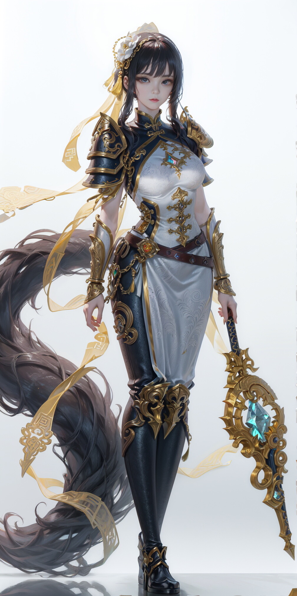 ArtStation - Female Warrior in Han Suit 02
