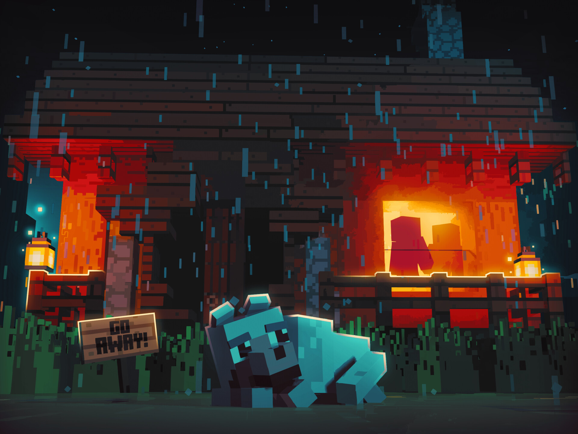 ArtStation - Rain / Minecraft