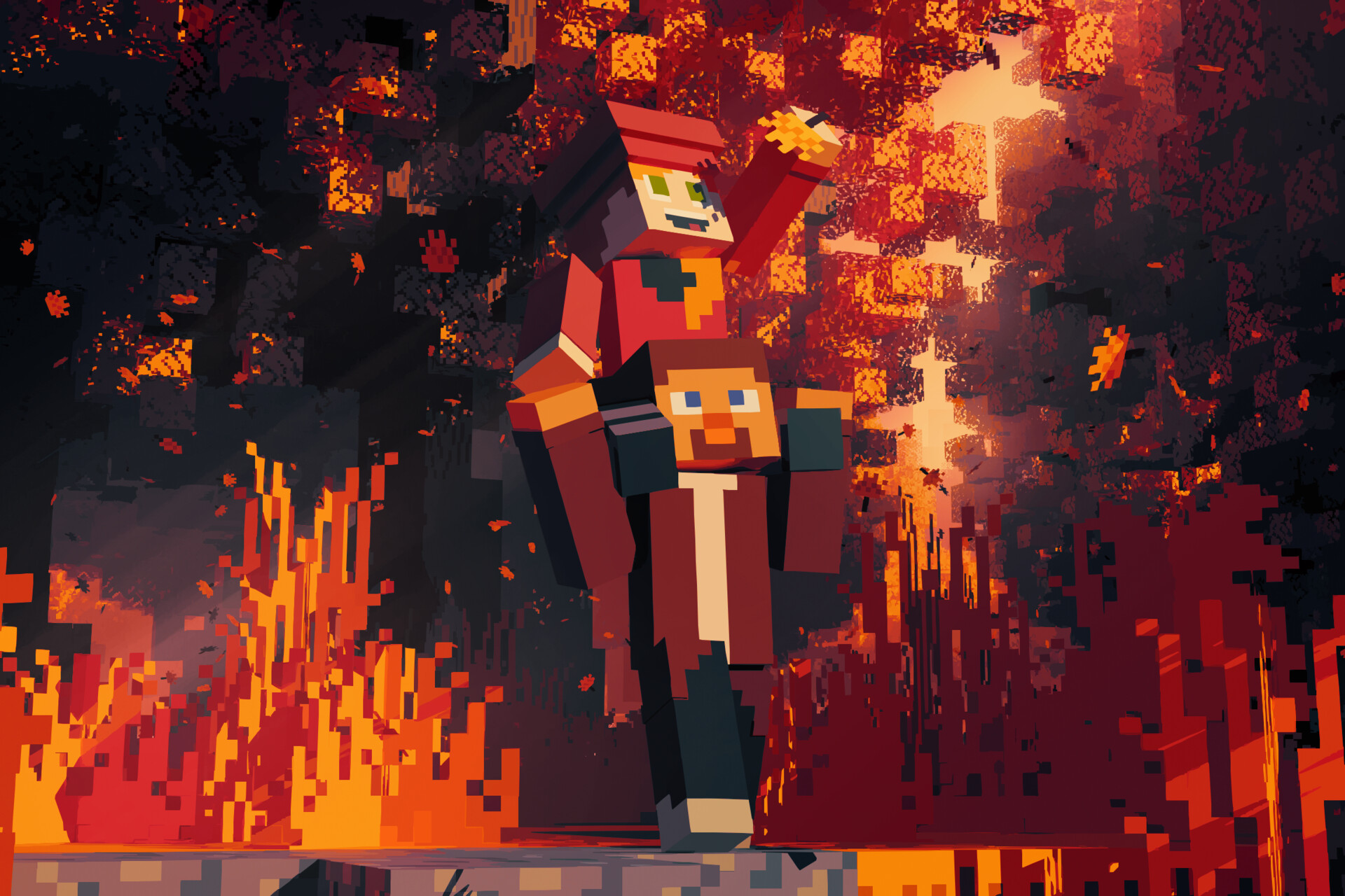 ArtStation - Autumn / Minecraft