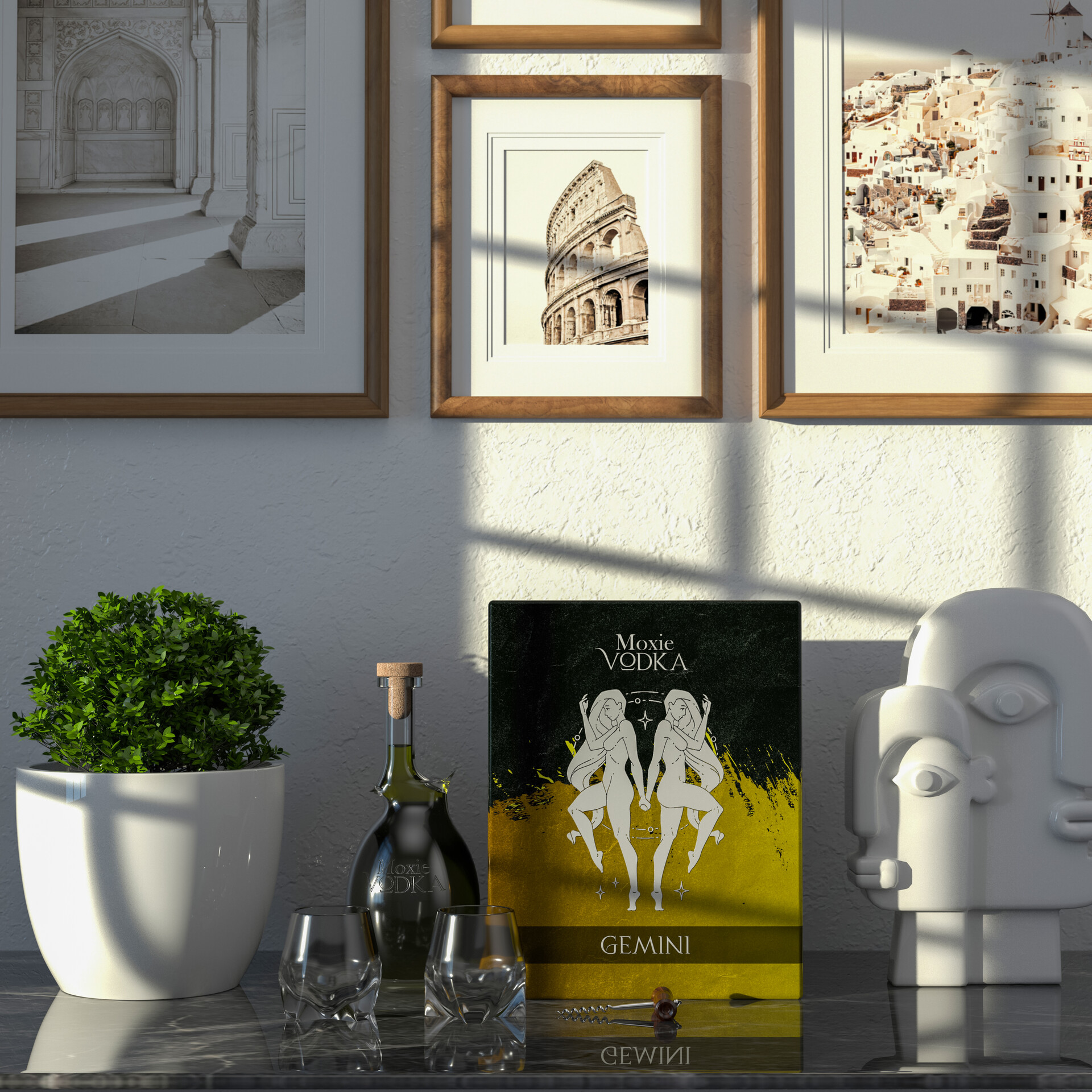 ArtStation - Vodka Bottle and Packing - 3D Model