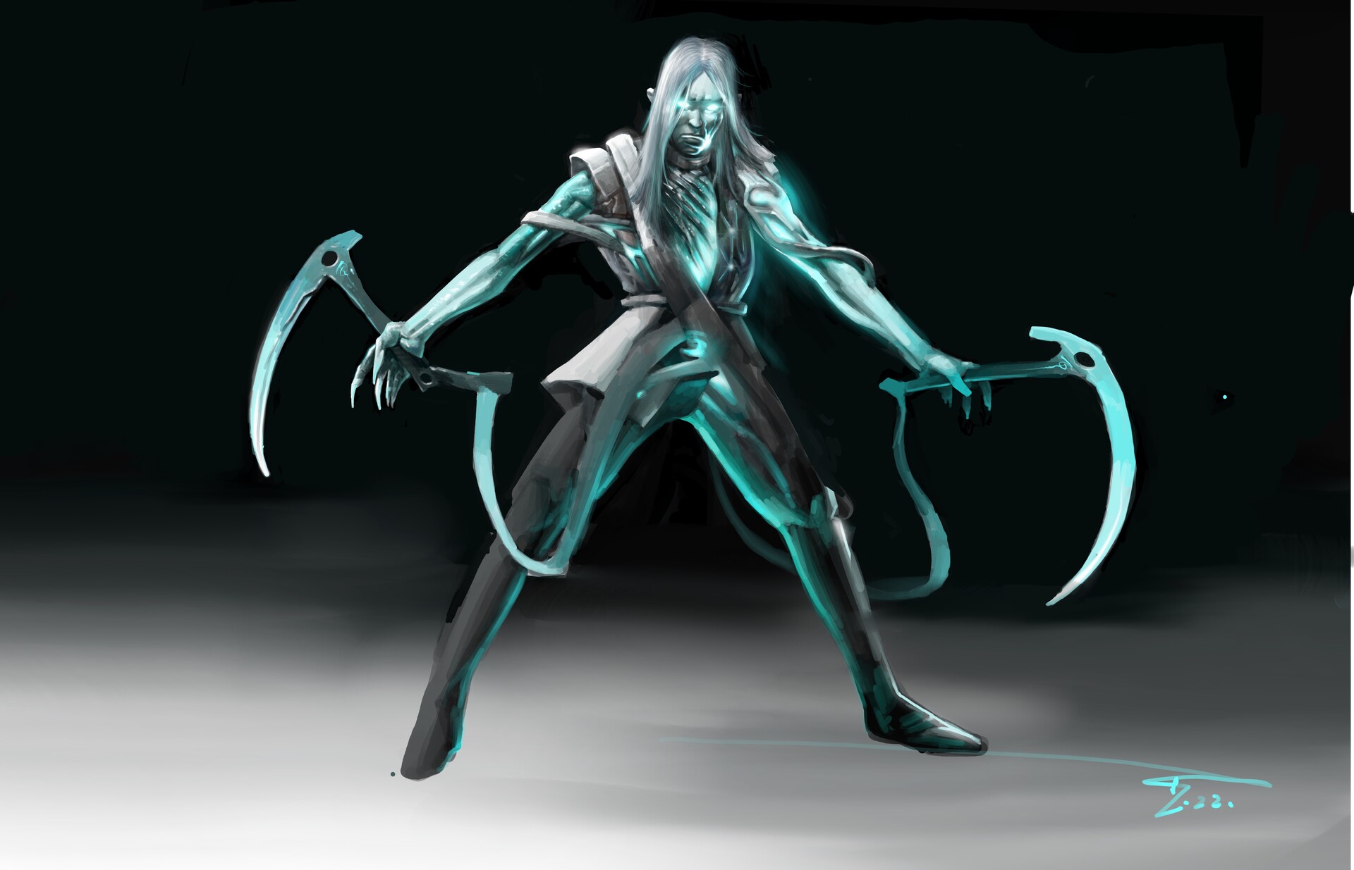 ArtStation - blue man