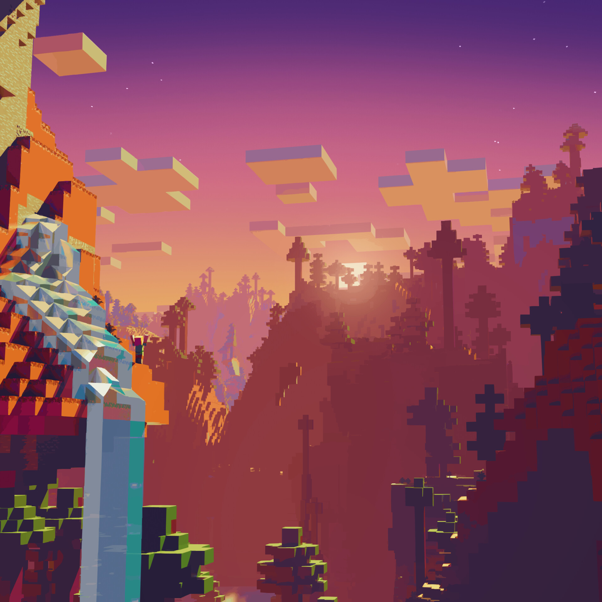 ArtStation - Spruce and Jungle Biomes / Minecraft