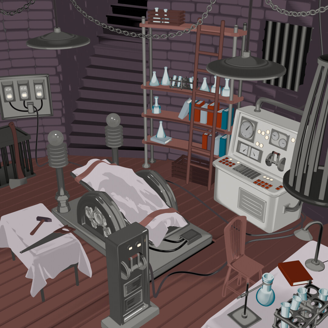 ArtStation - Frankenstein’s lab