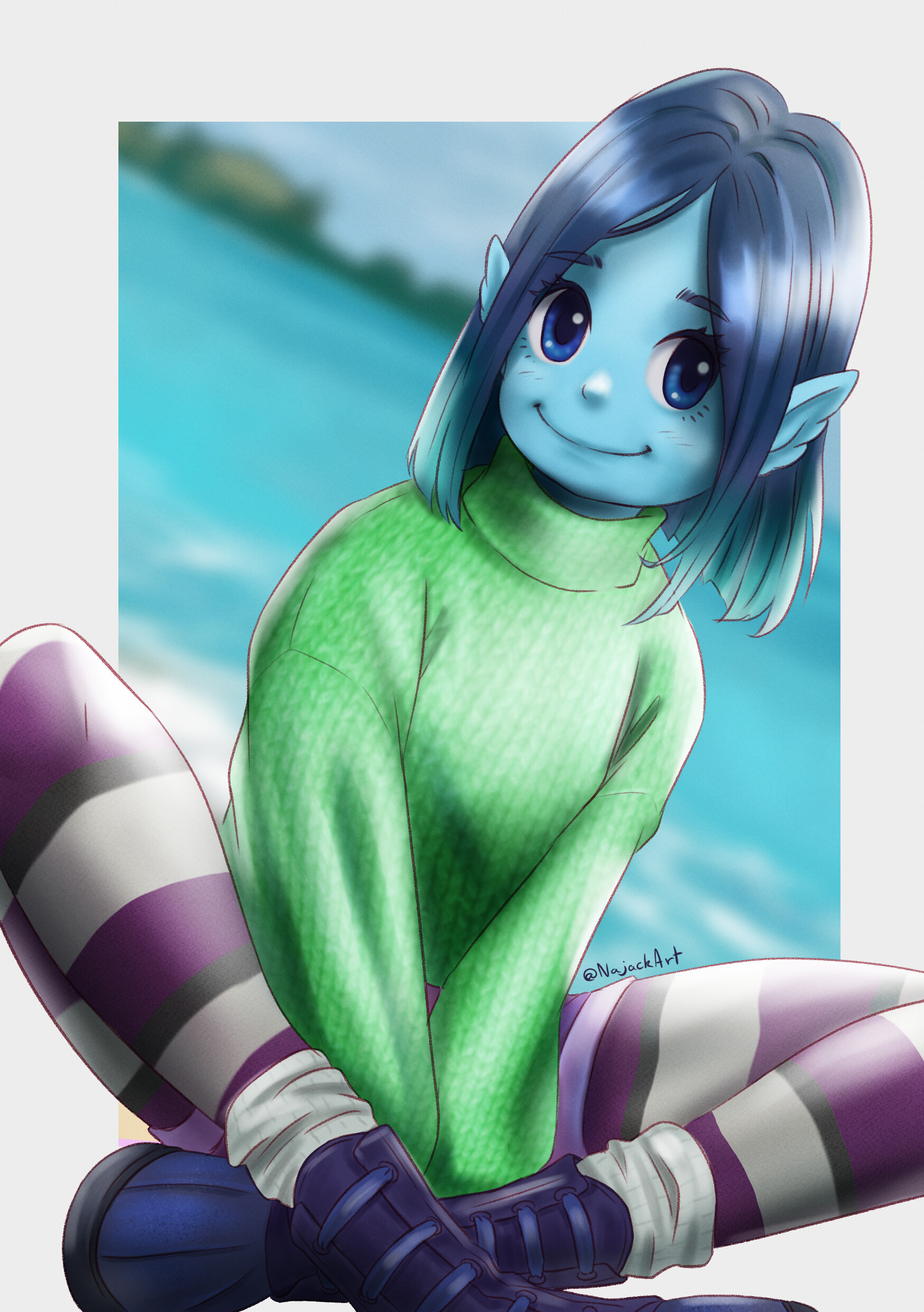 ArtStation - Ruby Gillman Teenage kraken fanart