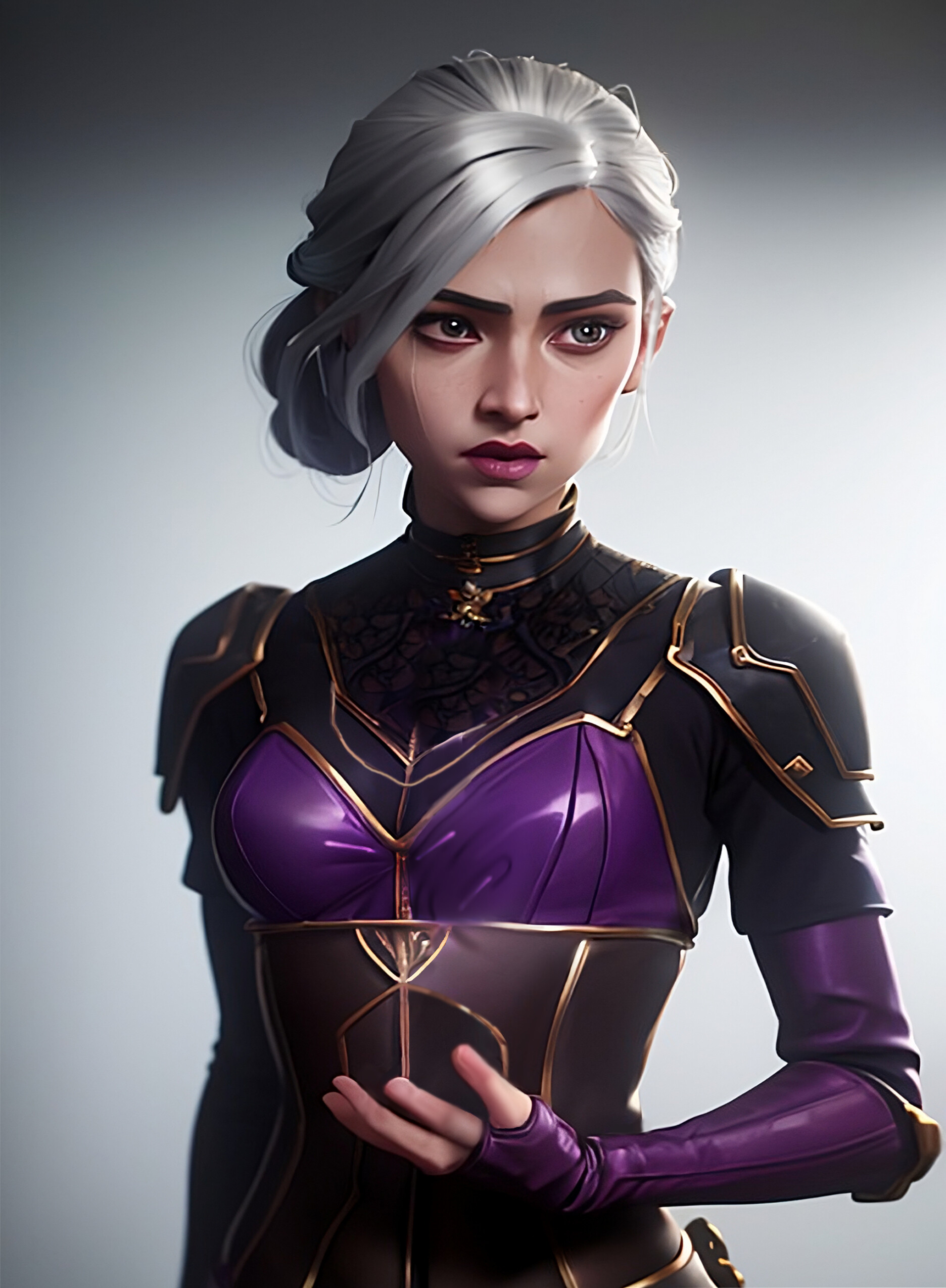 ArtStation - Purple Warrior AI assisted
