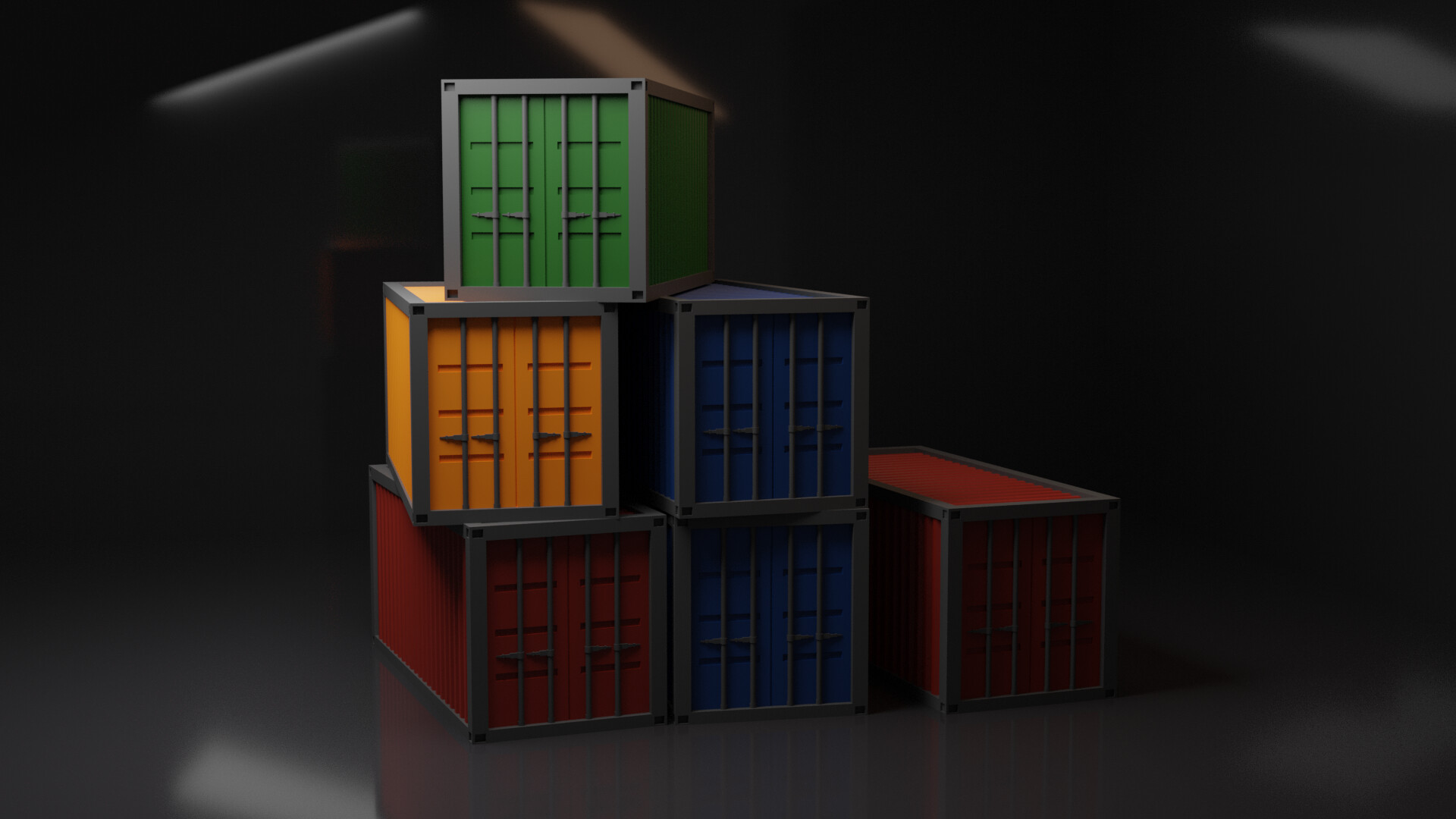 ArtStation - Low Poly Shipping Container