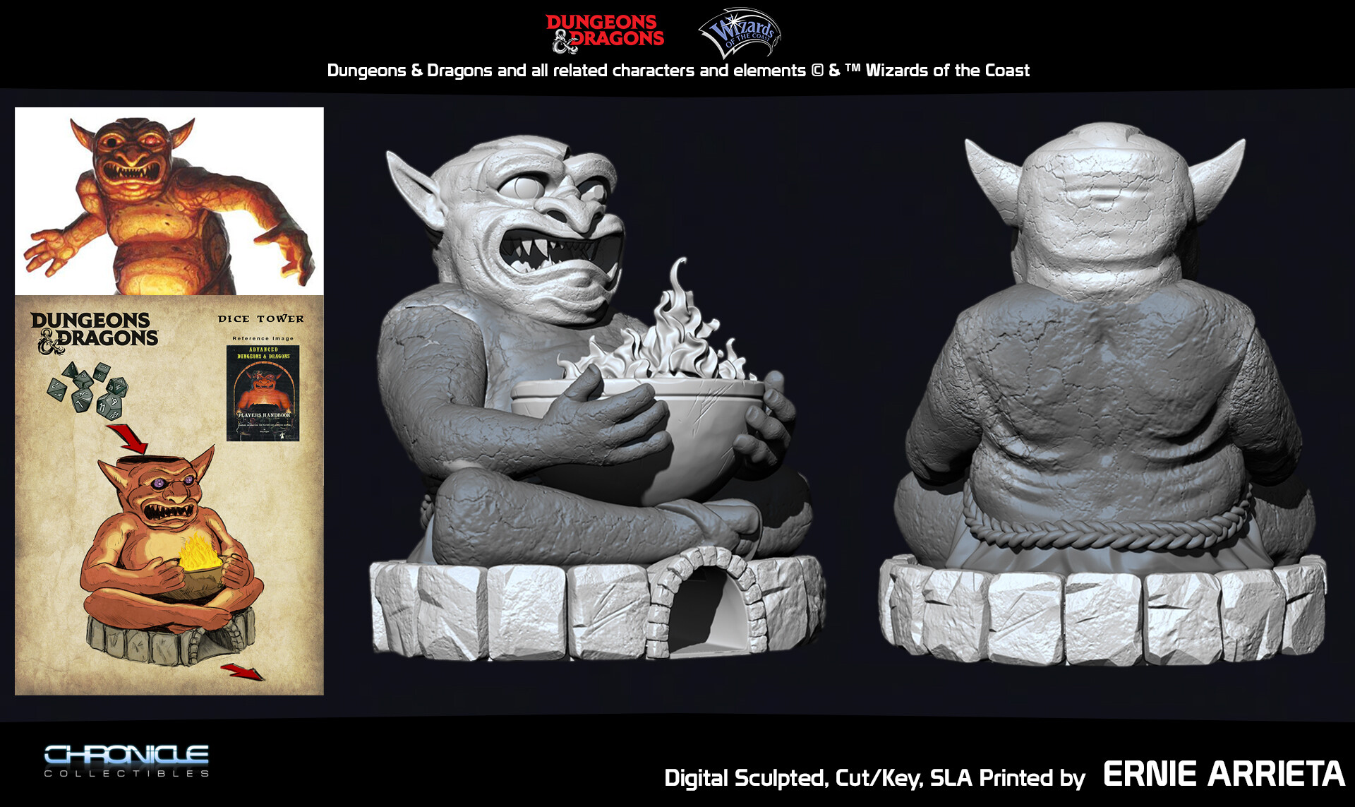 ArtStation - Dungeons & Dragons: 1:4 Scale - Dice Tower - Completed for ...