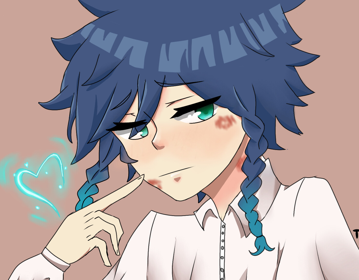 ArtStation - Venti Drawing from Genshin Impact