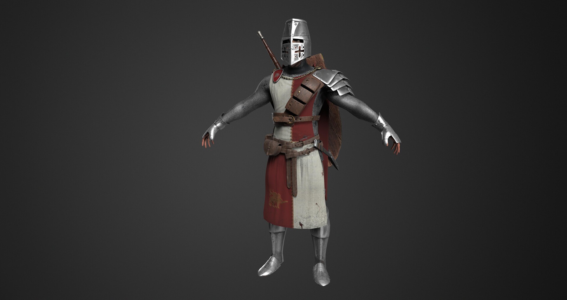 ArtStation - Knight - 3d game ready animated model