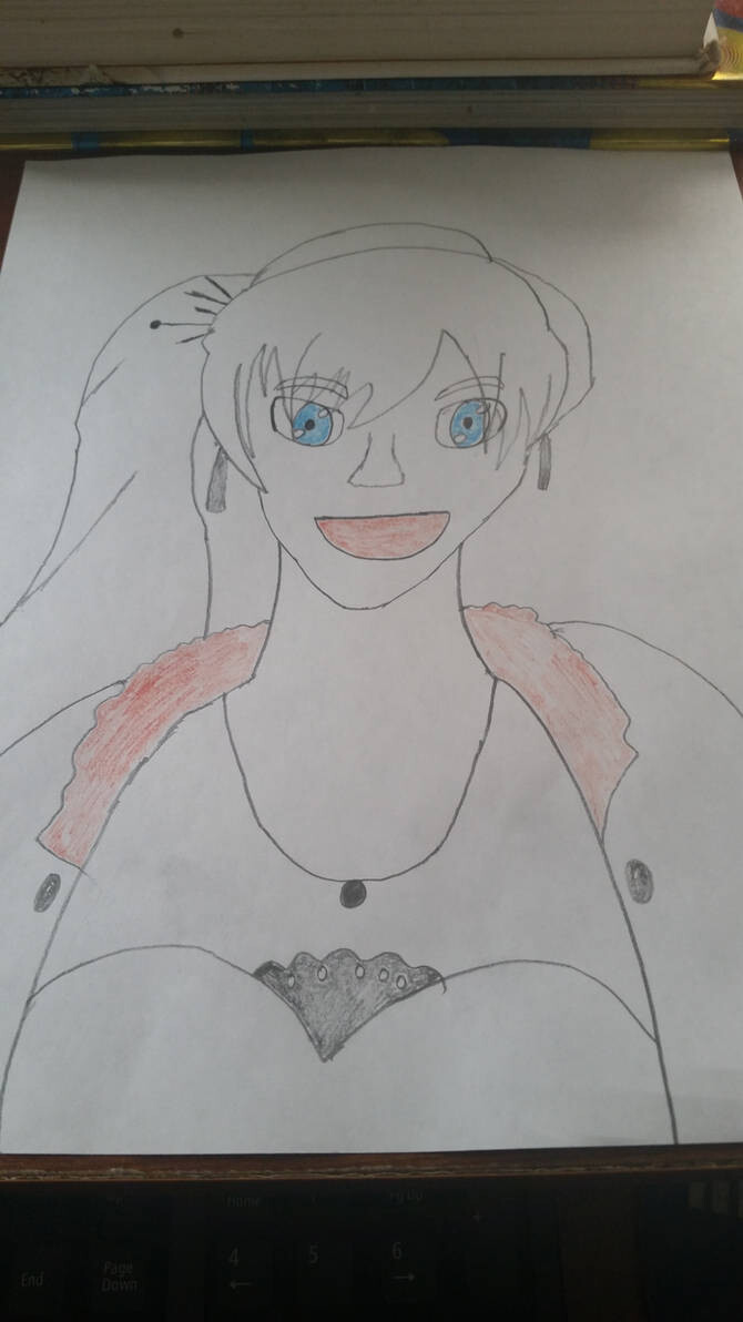 ArtStation - Drawing Of Weiss Schnee from RWBY (Volume 1-3 Outfit)