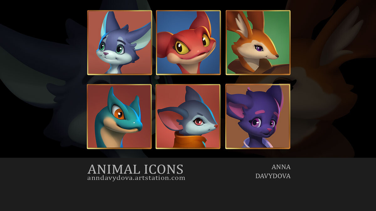 ArtStation - Animal icons
