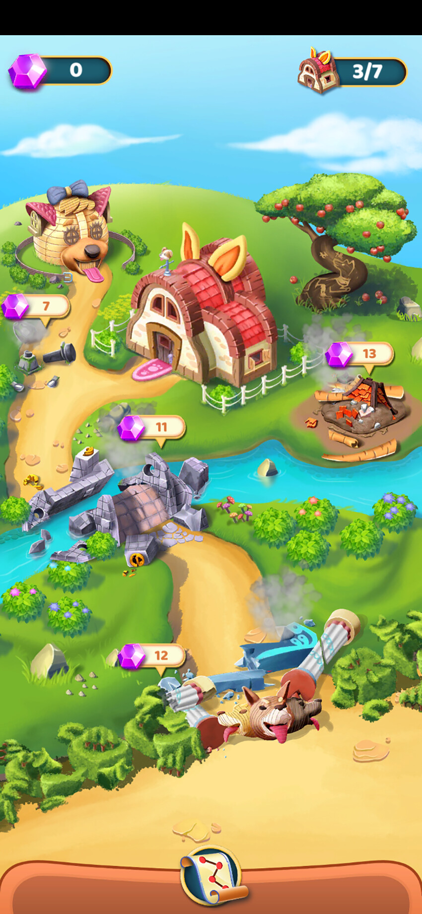 ArtStation - Bubble Shooter Game BG and UI