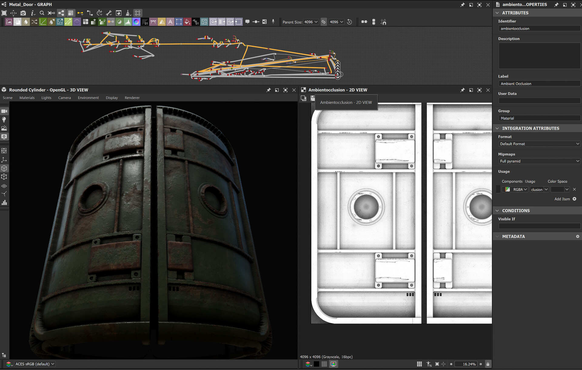 ArtStation - Metal Door WIP