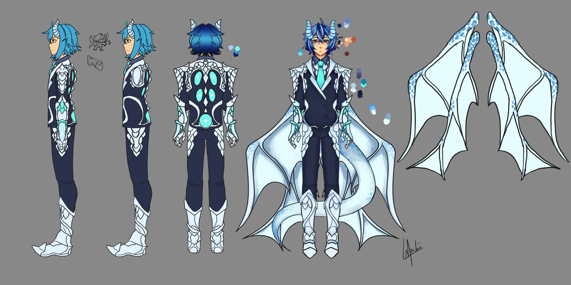 ArtStation - Vtuber Concept Art + Outfits