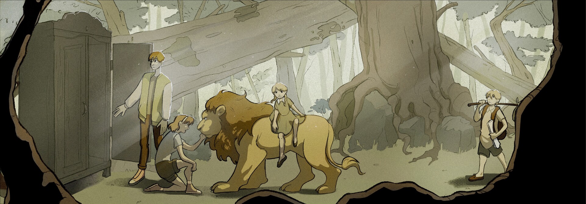 ArtStation - The Lion, The Witch, And The Wardrobe Book Rendition