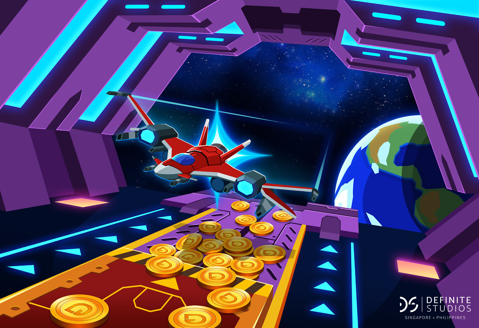 ArtStation - Coins in Space Environment Art