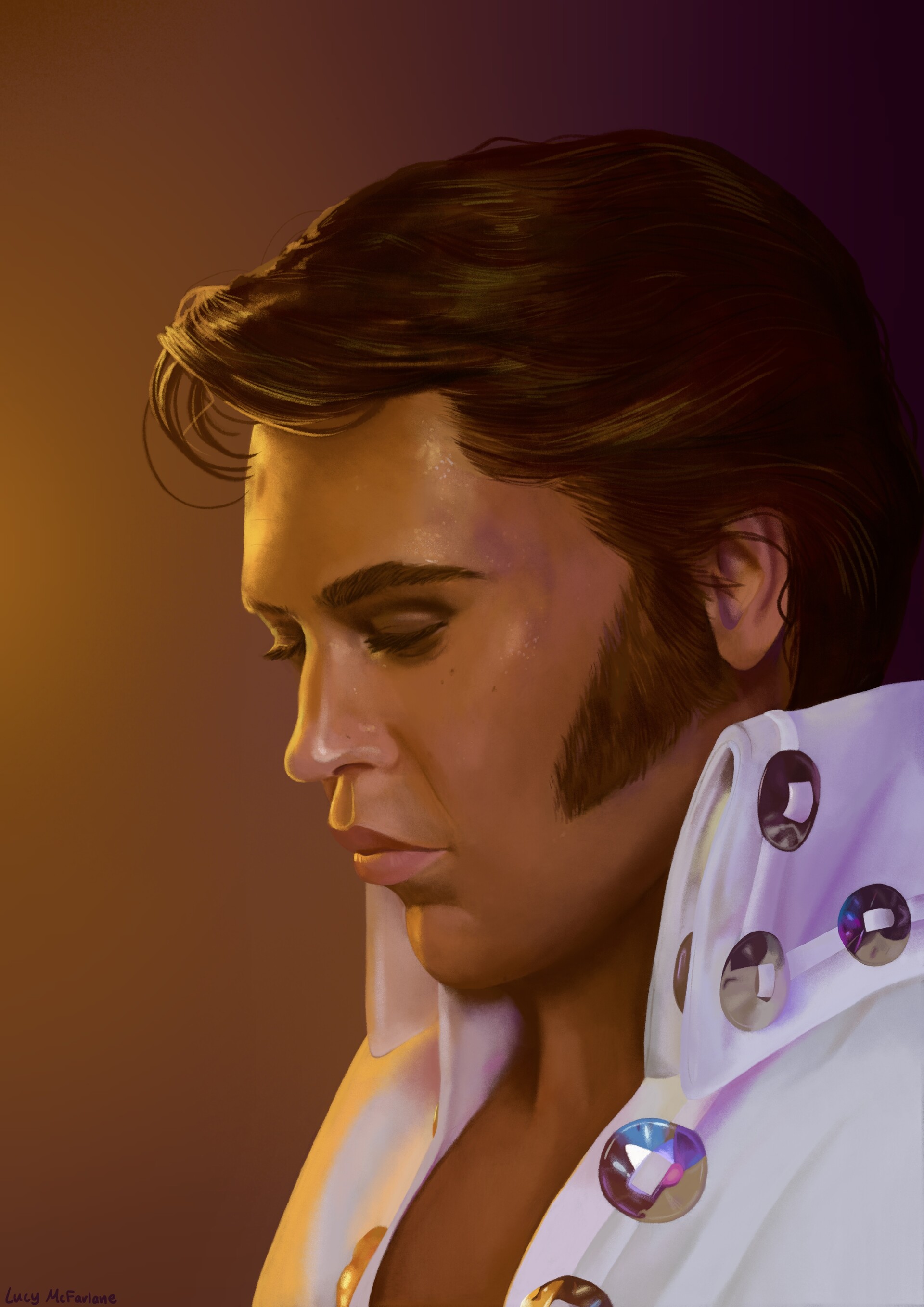ArtStation - Austin Butler from Elvis