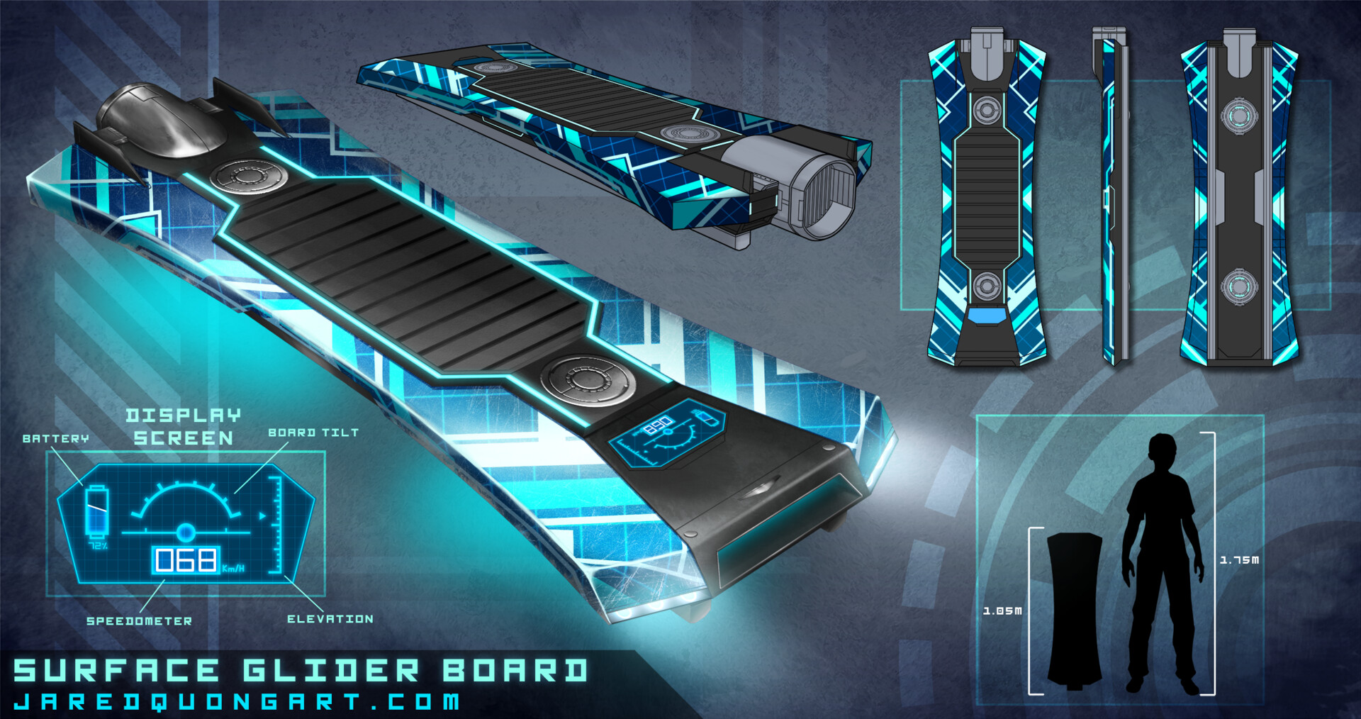 ArtStation - Surface Glider Board