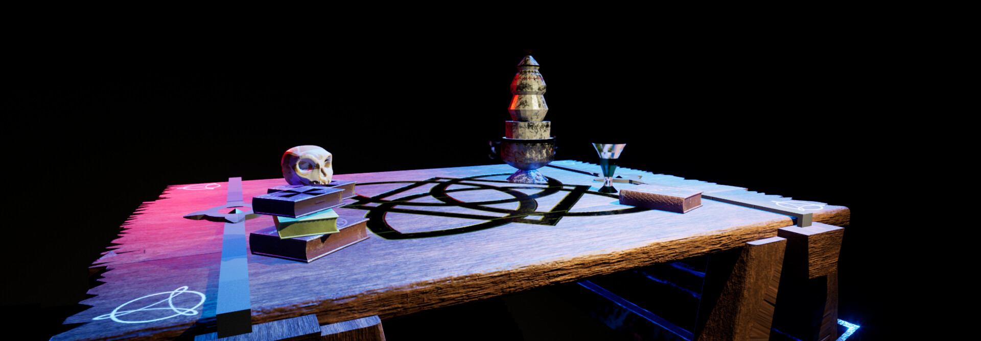 ArtStation - 4.1 Practice, Wizard Table Final