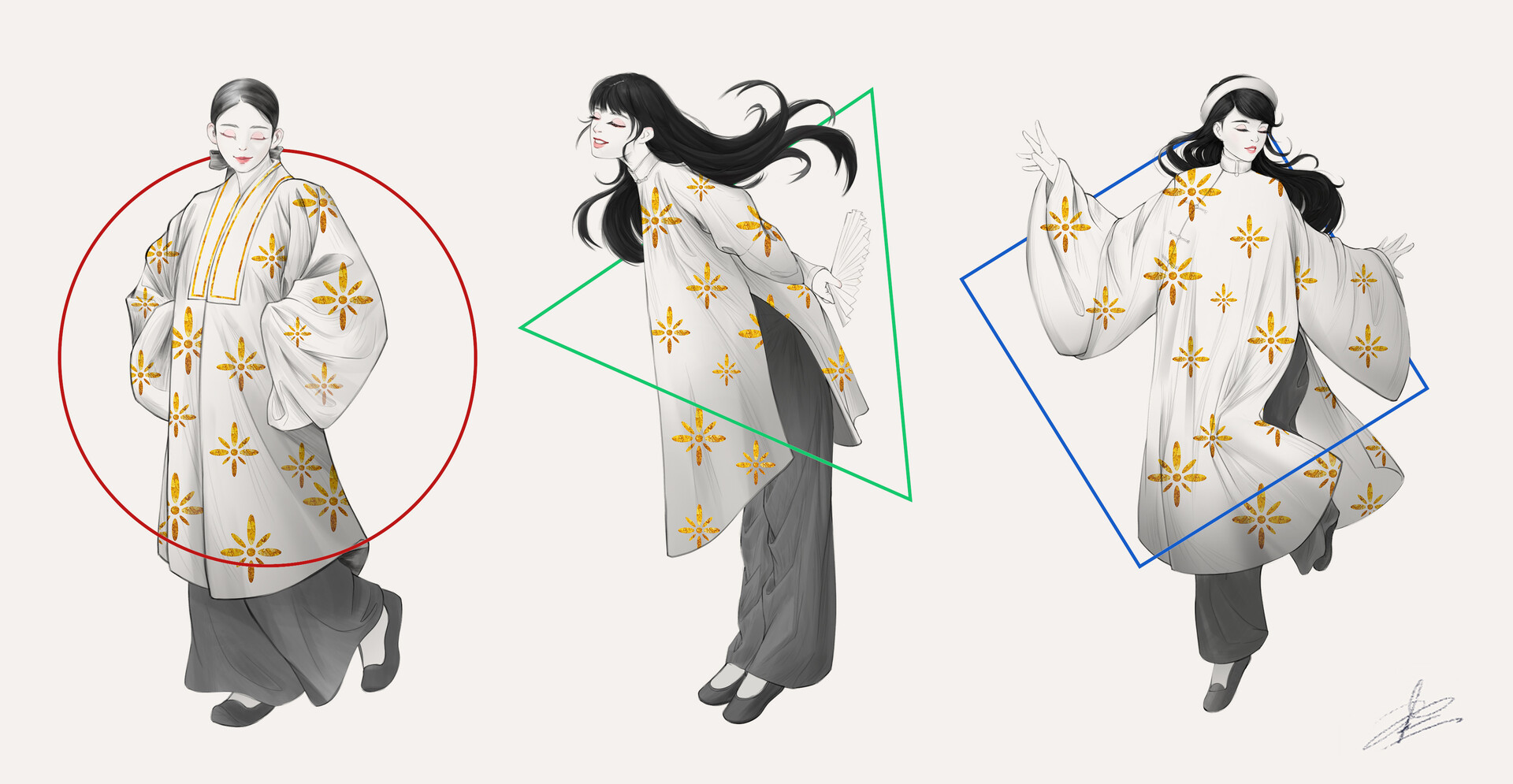 ArtStation - Study - Vietnamese Traditional Clothes