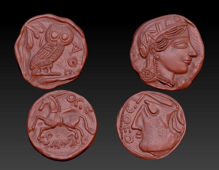 ArtStation - coin 🪙 sculpting