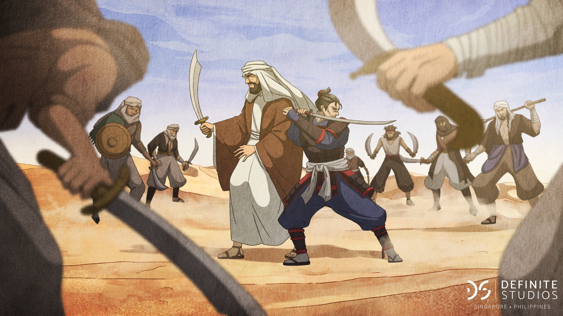 ArtStation - Fighting Together Concept Art