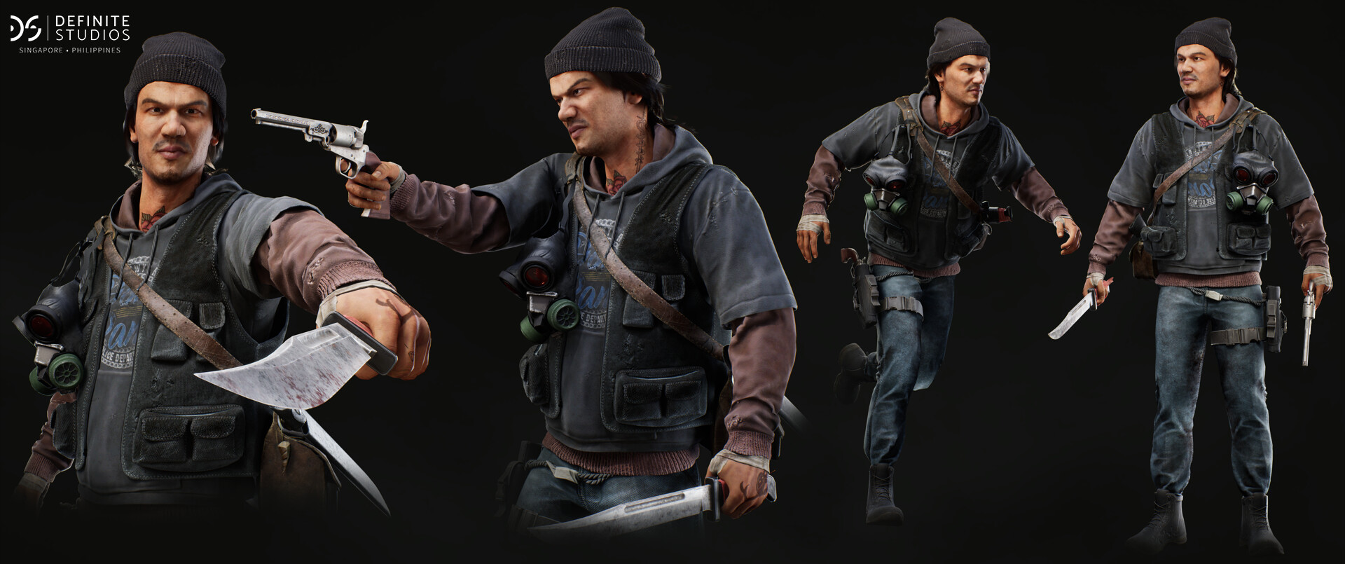 Definite Studios - Post Apocalyptic Human 3D Art