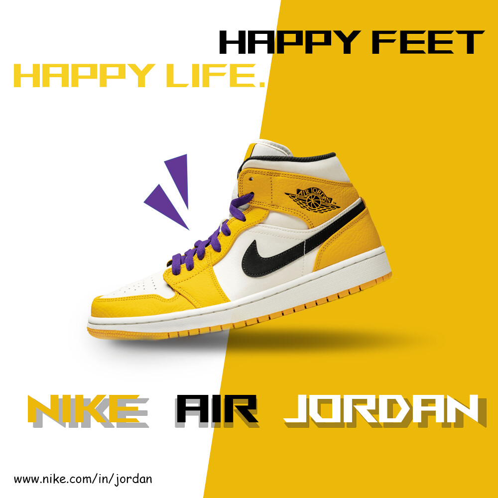 ArtStation - Nike Jordan typography